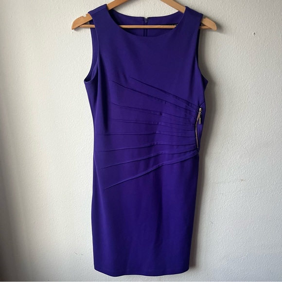 Ivanka Trump | Dresses | Ivanka Trump Purple Sunburst Dress Sleeveless ...